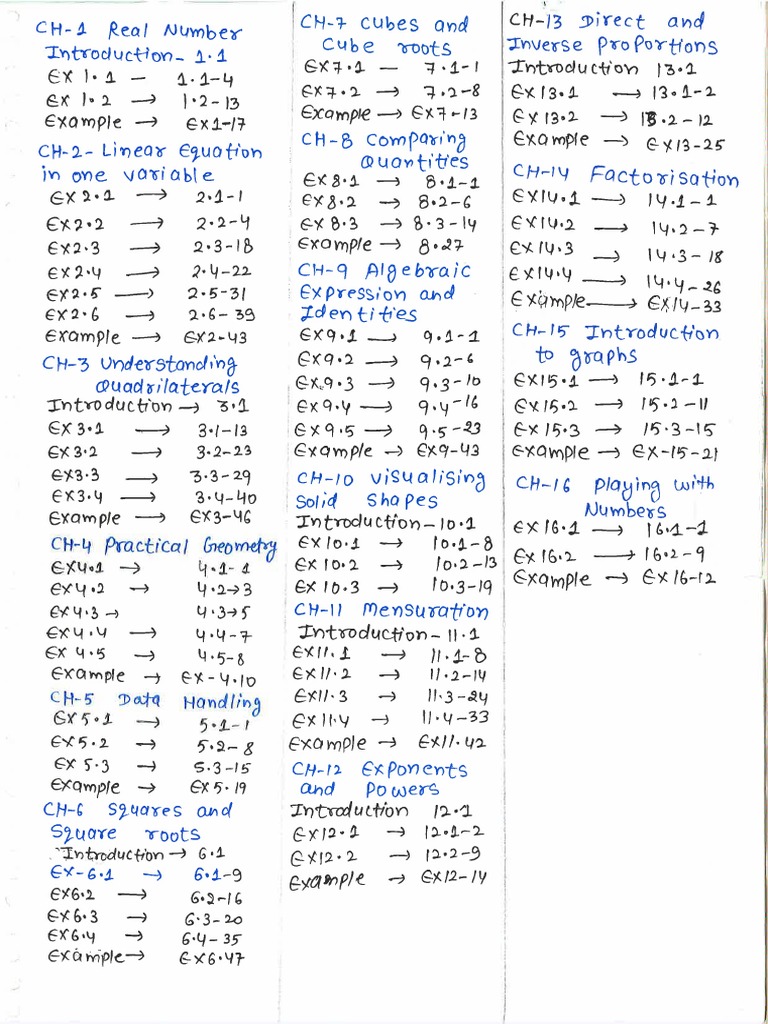Class 8 Math CH 8 | PDF