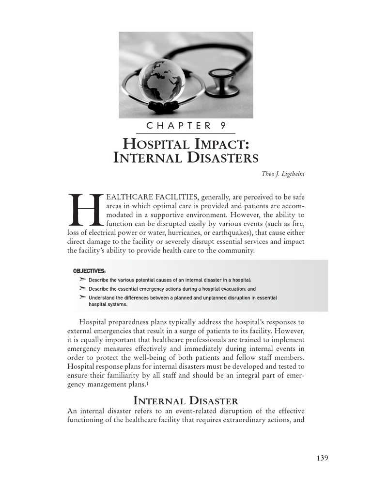 HOSPITAL IMPACT INTERNAL DISASTERS | PDF | Emergency Evacuation ...