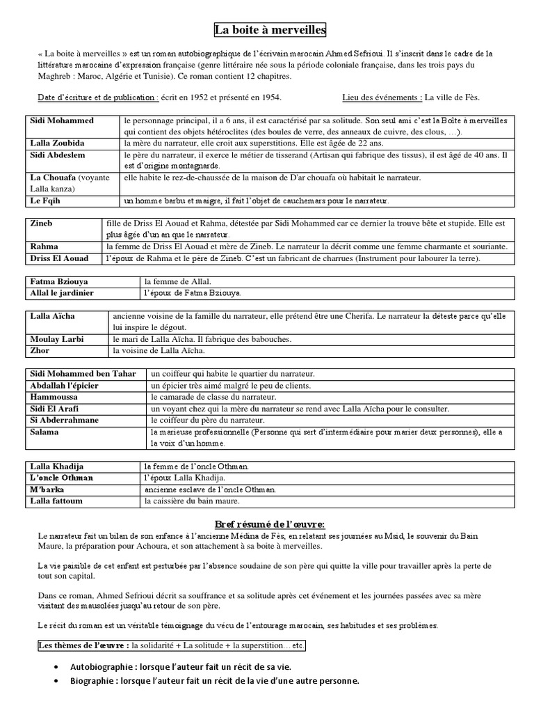 La Boite À Merveilles | PDF | Classiques | Fiction générale