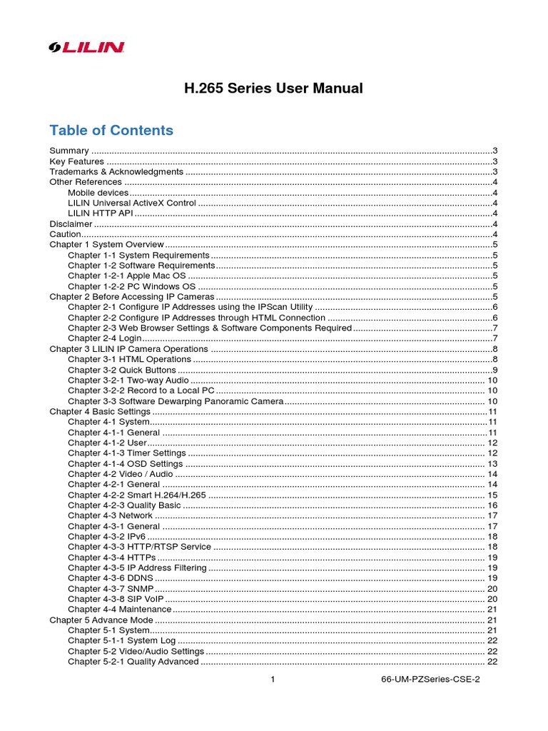 Lilin P2r6522e2 User-Manual | PDF | Session Initiation Protocol | Ip Address