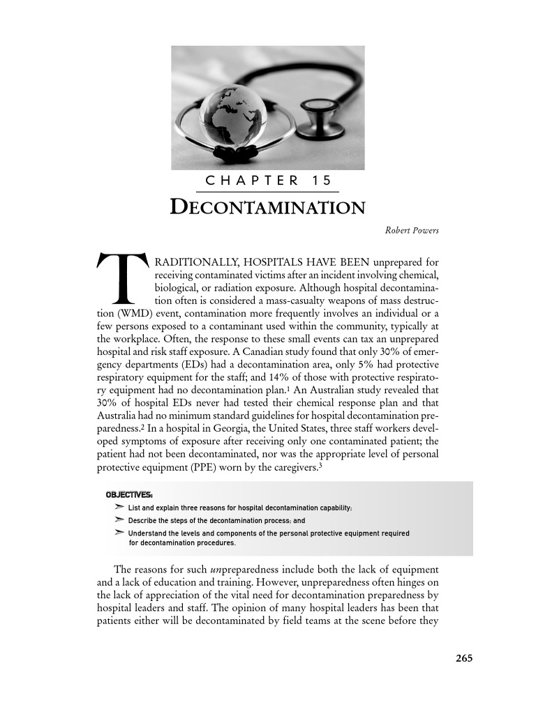 DECONTAMINATION | PDF | Personal Protective Equipment | Radioactive ...