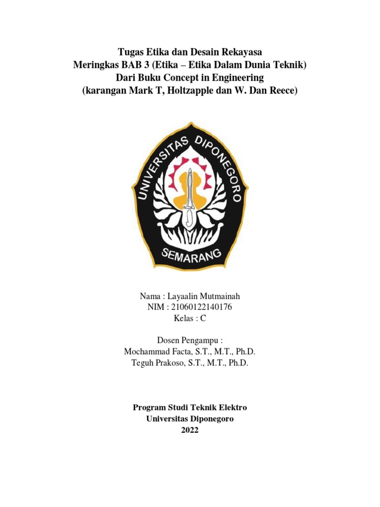 Rangkuman EDR BAB 3 - Layaalin Mutmainah - 21060122140176 | PDF | Karier & Perkembangan