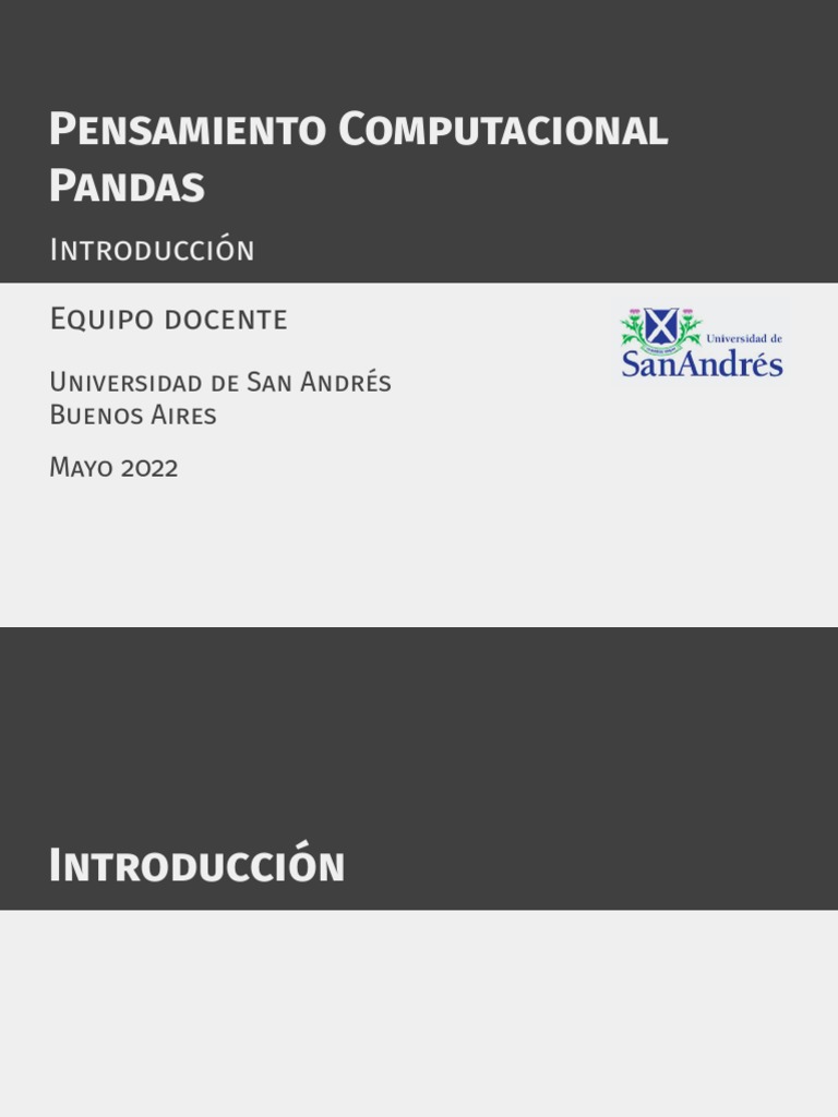 Pandas | PDF | Python (lenguaje de programación) | Informática