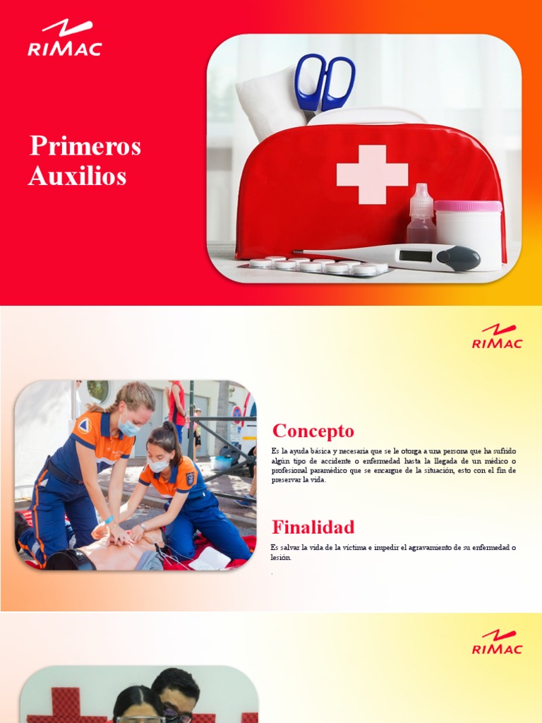 Primeros Auxilios - Rimac 2022 | PDF | Reanimación cardiopulmonar | Medicina CLINICA