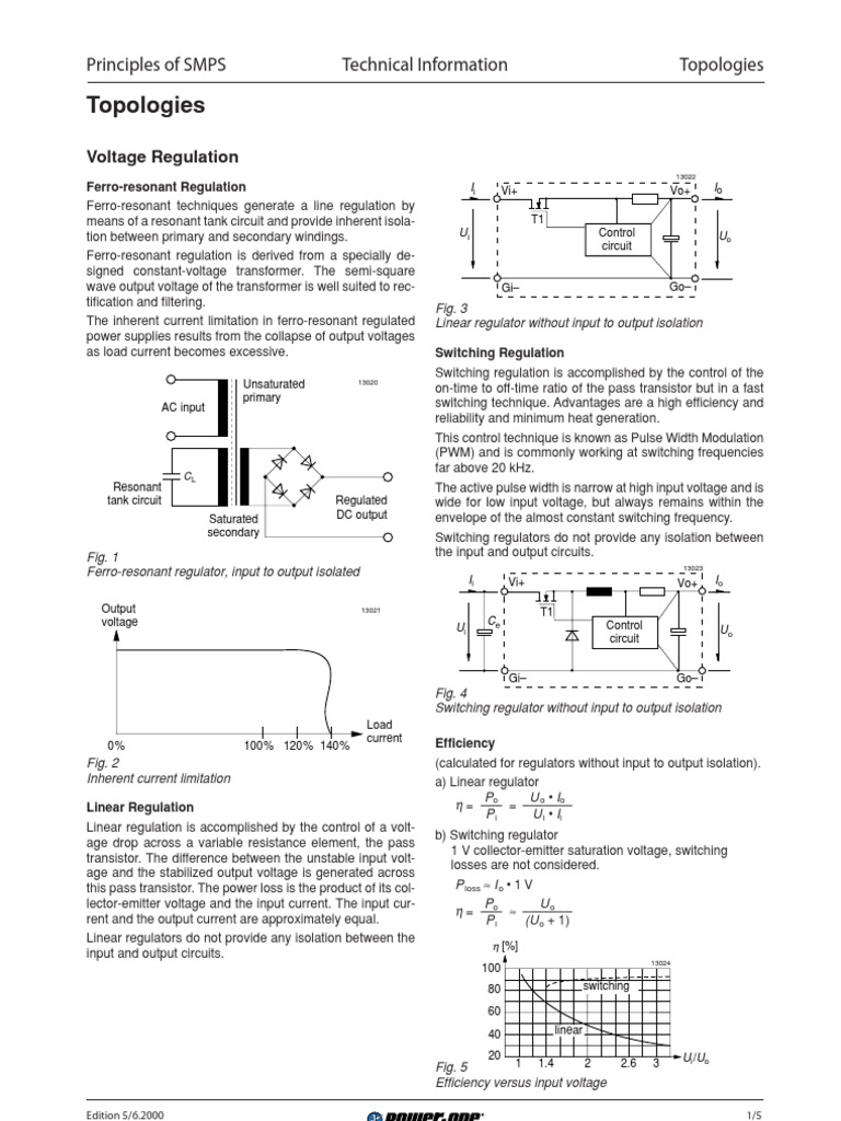 Power Supply Topologies | PDF | Science & Mathematics