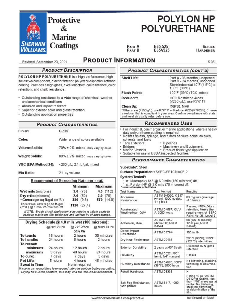 Polylon HP PDS | PDF | Concrete | Paint