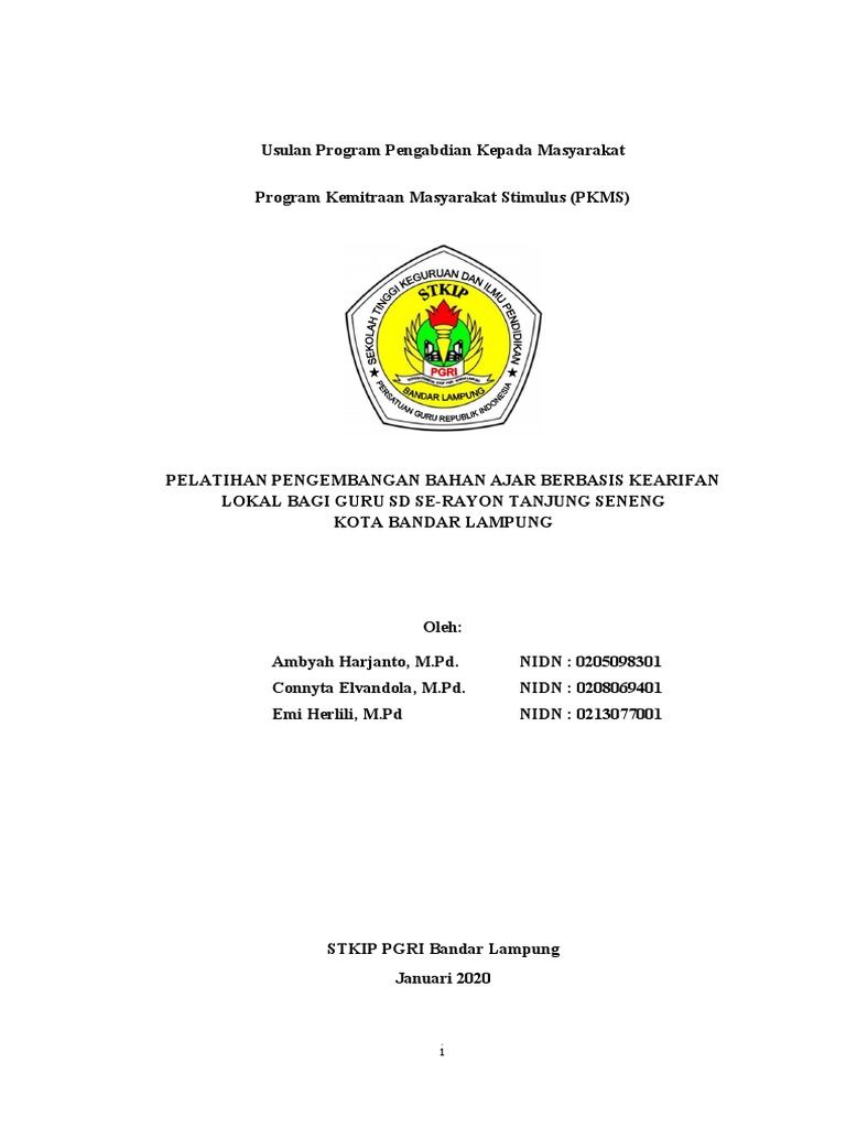 Contoh Proposal PKM Word | PDF