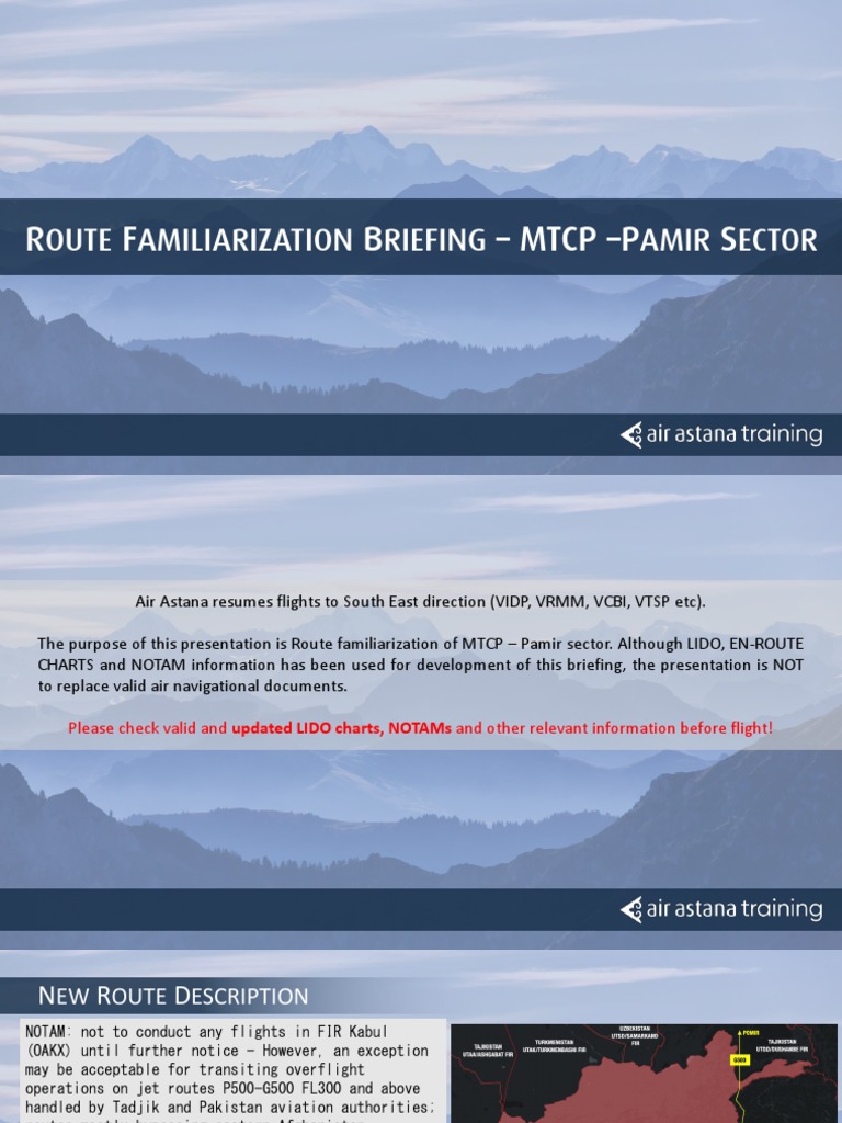 MTCP Pamir Sector 2021 OCT07 R1.0 | PDF | Aeronautics | Aerospace