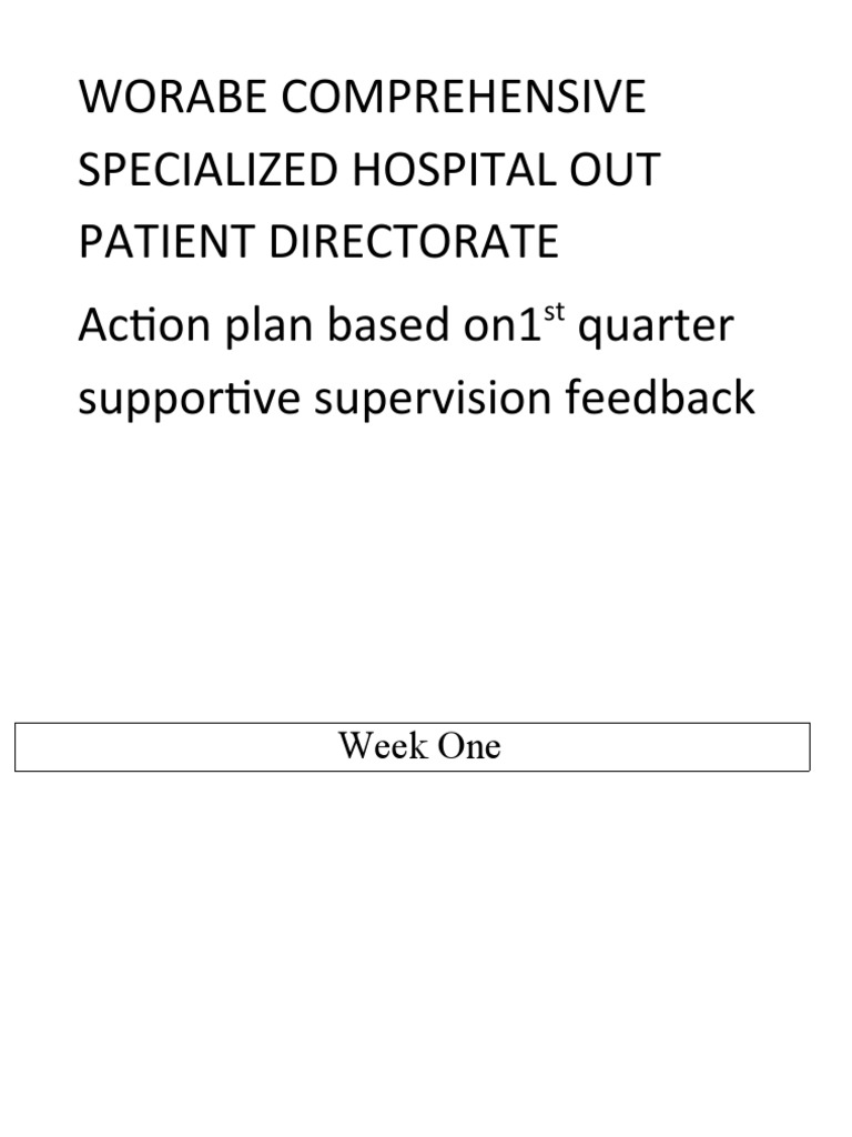 OPD Action Plan | PDF | Nursing | Clinic