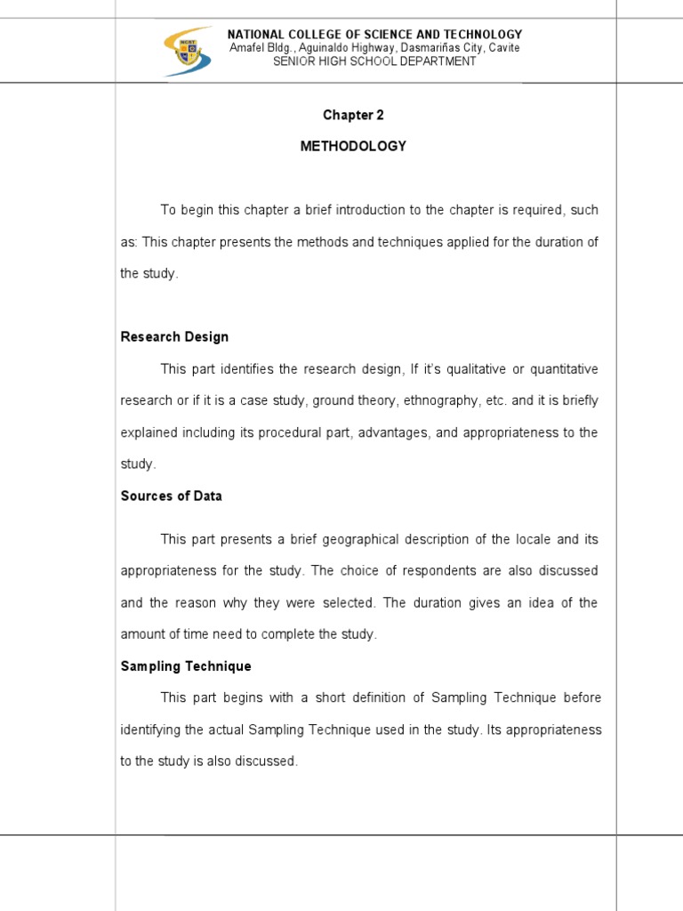 IMRaD Research Template - CHAPTER 2 | PDF