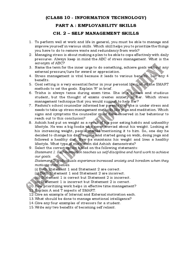 Class 10 It - Assignment Booklet | PDF | Relational Database | Databases