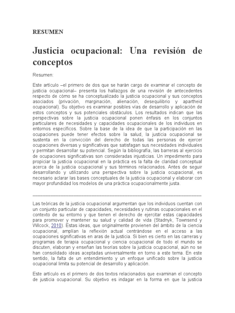 Justicia Ocupacional | PDF | Justicia | Crimen y violencia