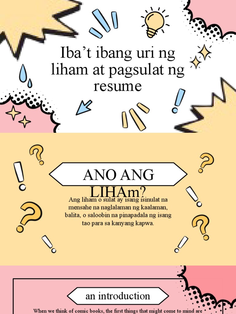 Blue Pink Yellow Pastel Line English Graphic Novel Conventions ...