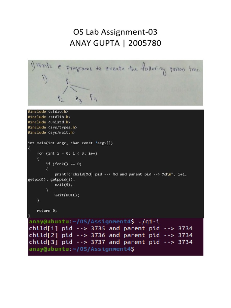OS Assignment-04 | PDF | Concurrency (Computer Science) | Information Technology