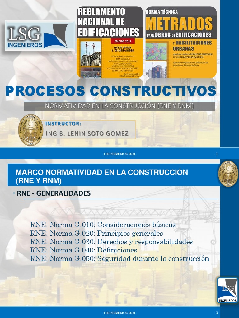 Normatividad RNE y RNM en Construcción | PDF | Informática
