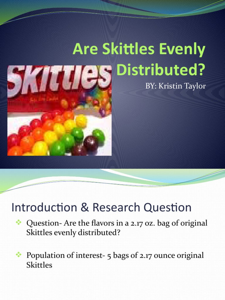 Are Skittles Colors Evenly Distributed | PDF