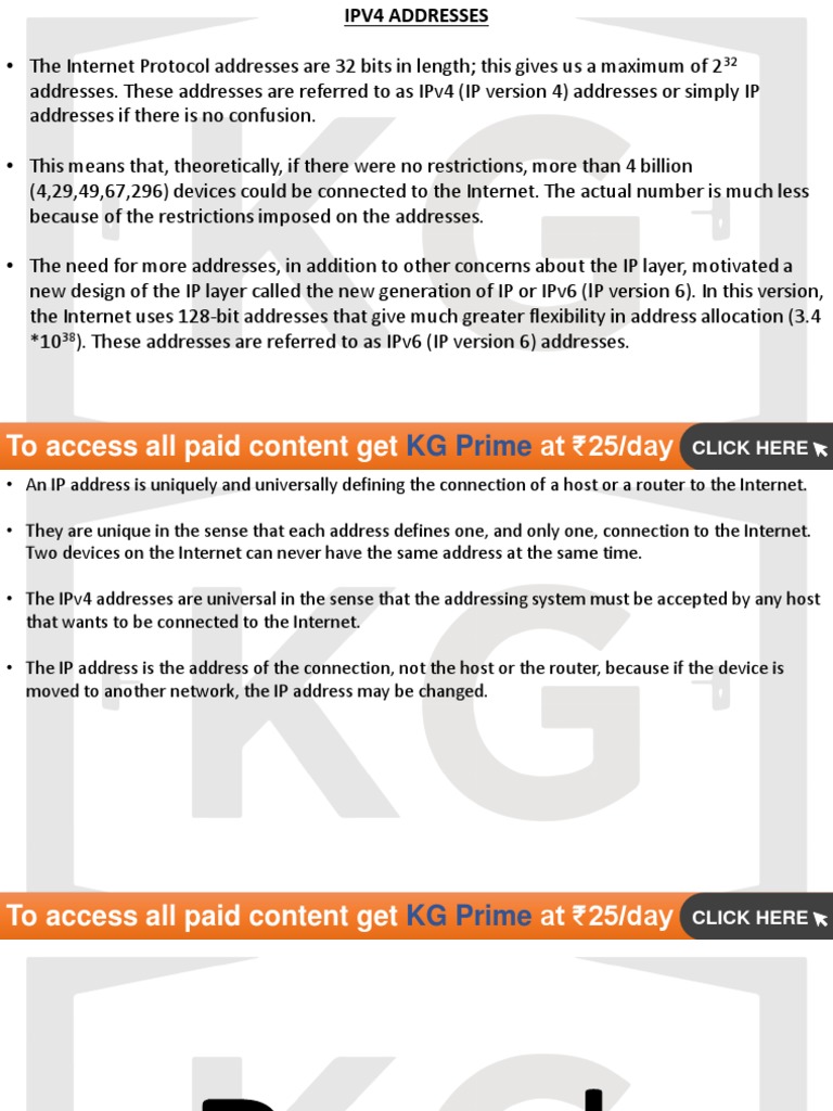 Understanding IPv4 Addressing Basics | PDF | Ip Address | I Pv6