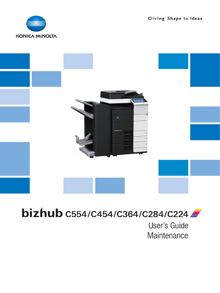 Bizhub c554 c454 c364 c284 c224 - Maintenance - en - 1 1 0 | PDF | Fax ...