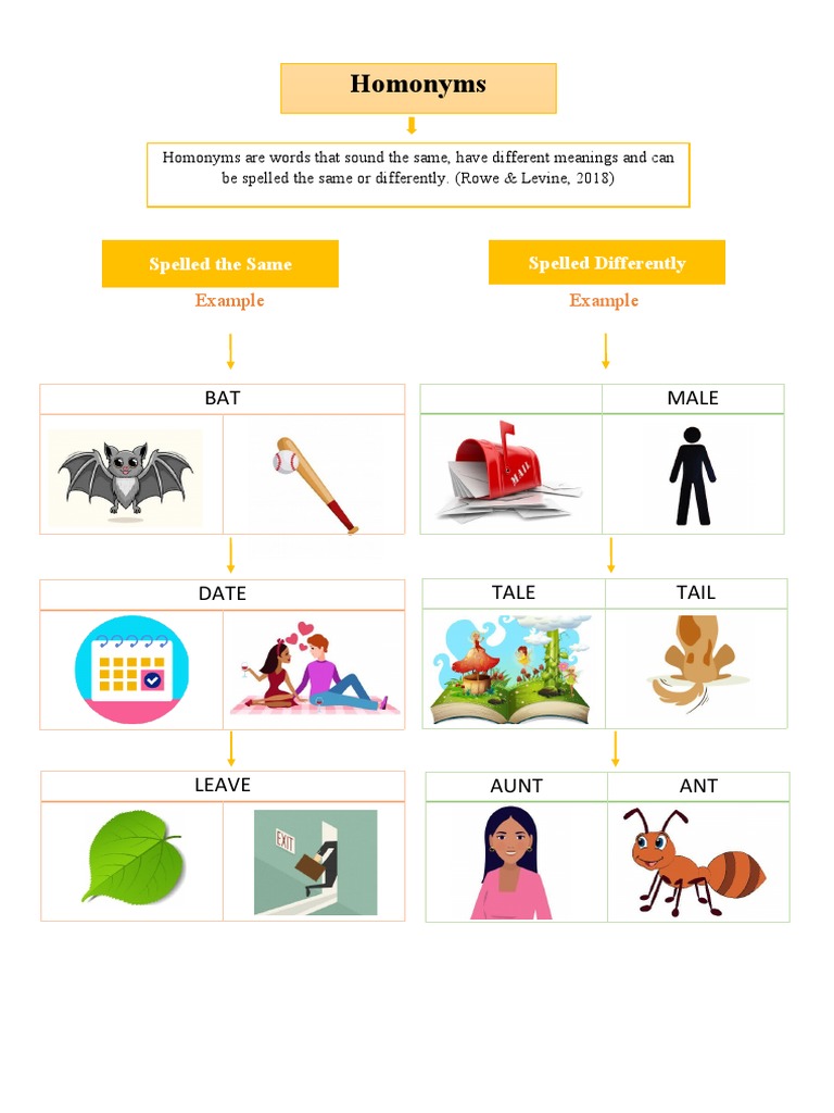 Homonyms | PDF | Foreign Language Studies