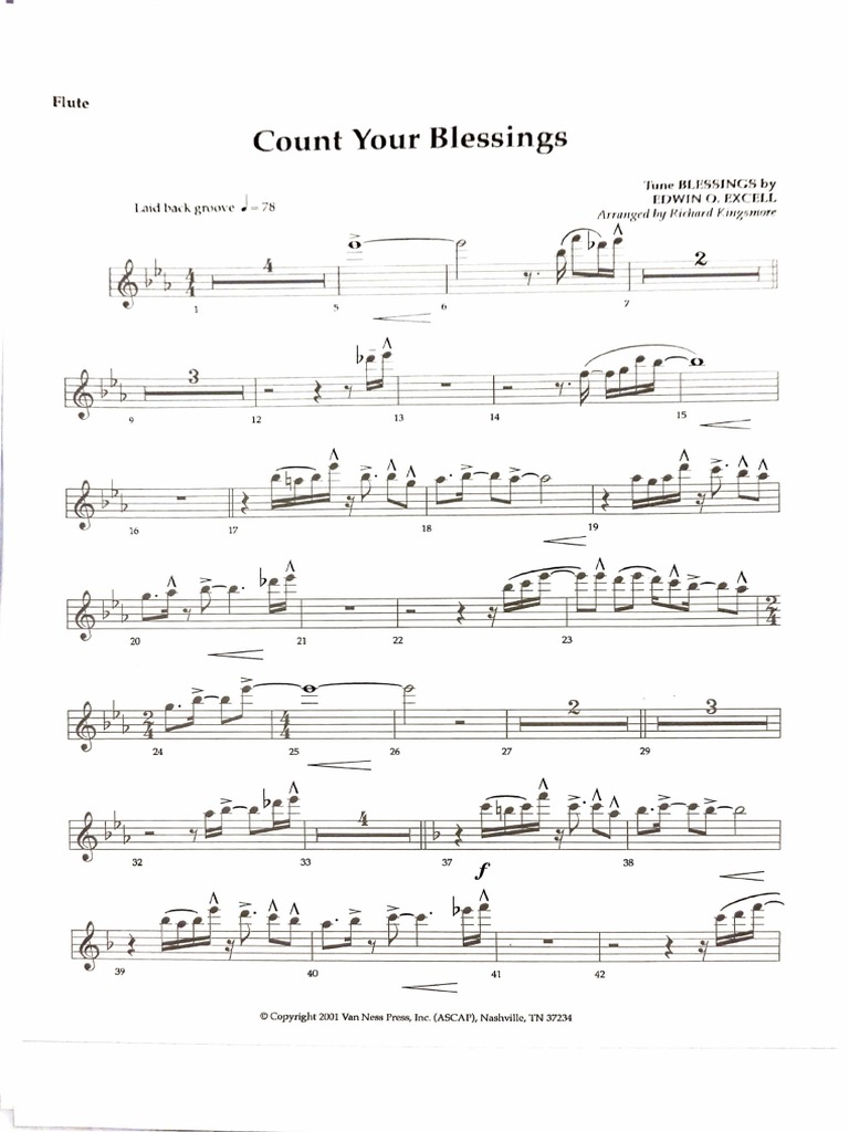 Count Your Blessings - Flautas | PDF