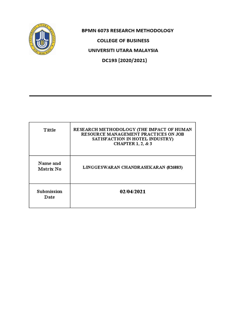 Research Methodology | PDF | Statistics | Level Of Measurement