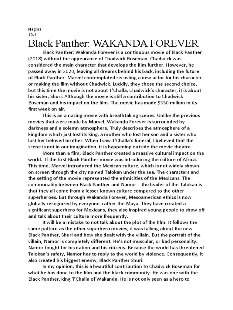 Black Panther Wakanda Forever | PDF | Young Adult