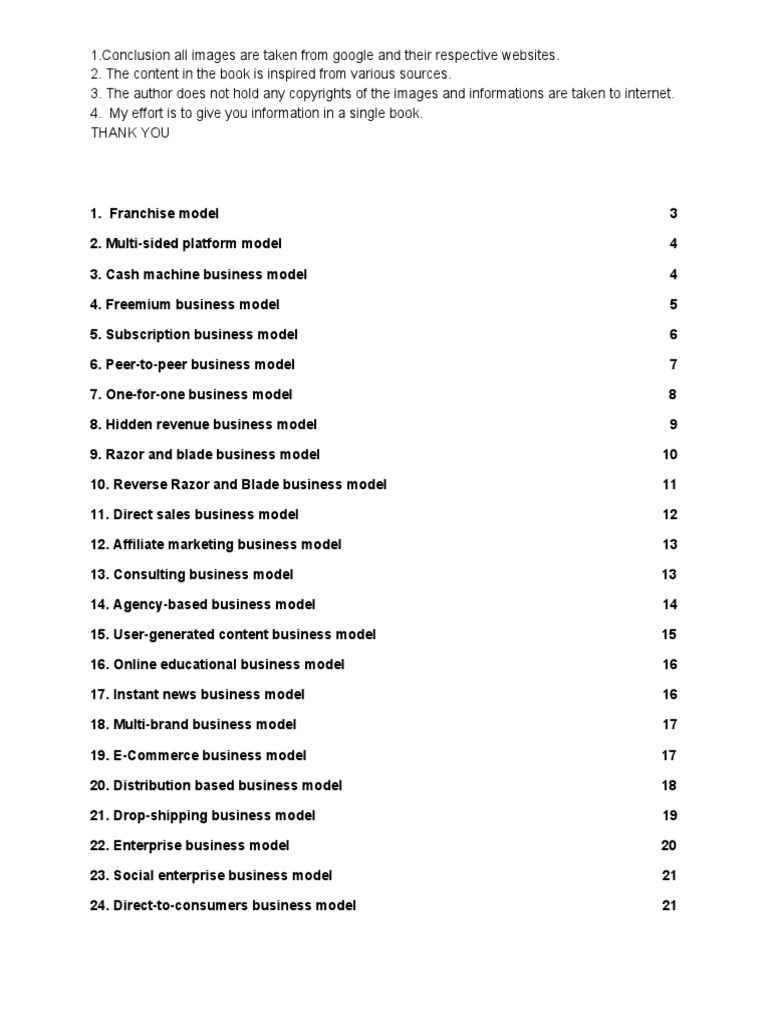 50 Business Models | PDF | Business Model | Advertising