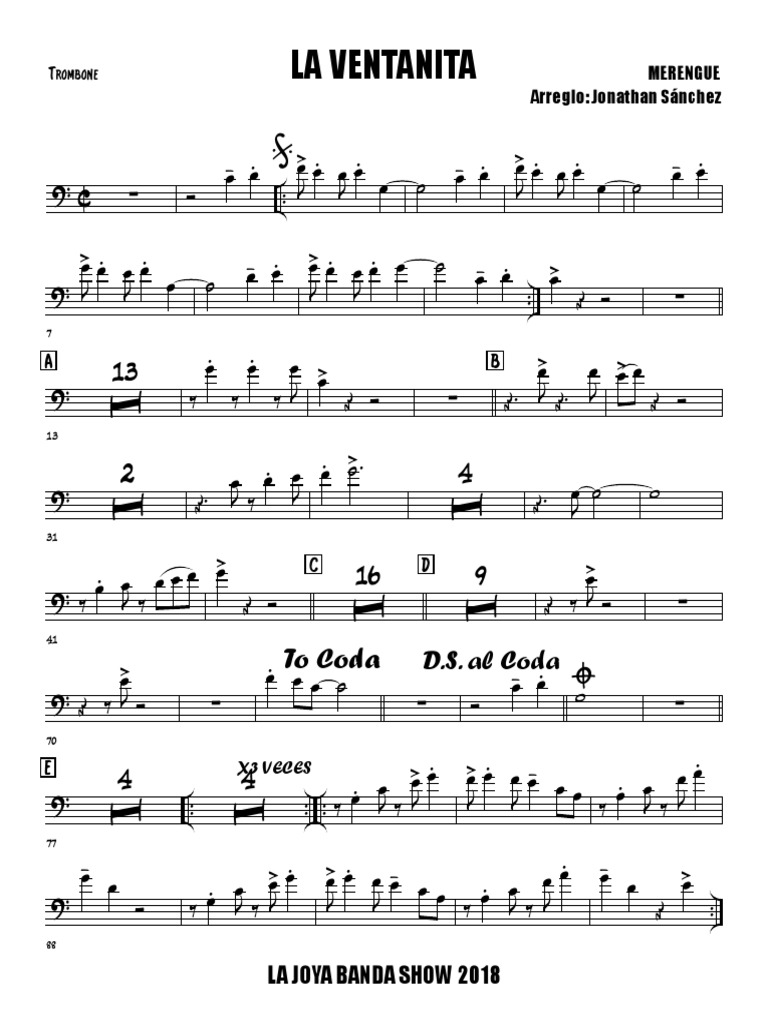 La Ventanita - Trombone | PDF