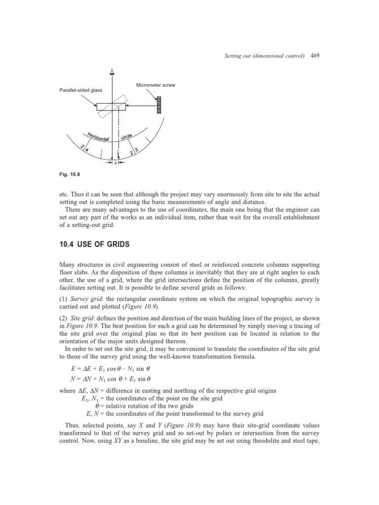 Setting Out 1 Notes Engineering Surveying, 5th Ed | PDF | Surveying | Angle