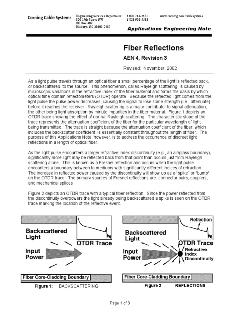 AEN004 | PDF | Optical Fiber | Attenuation