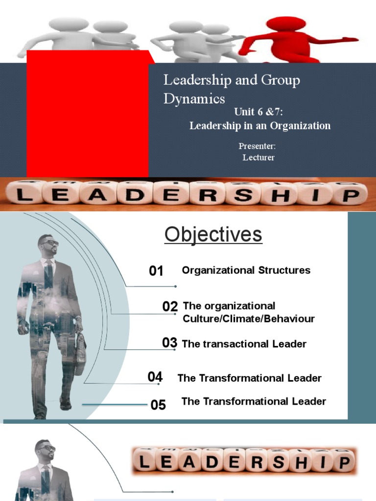 Leadership and Group Dynamics Unit 6 & 7 | PDF | Transformational ...