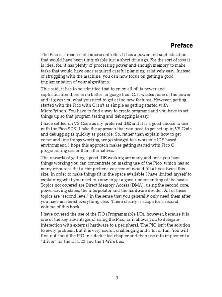 Programming The Raspberry Pi Pico in C (Harry Fairhead) (Z-Lib - Org) 3 | PDF