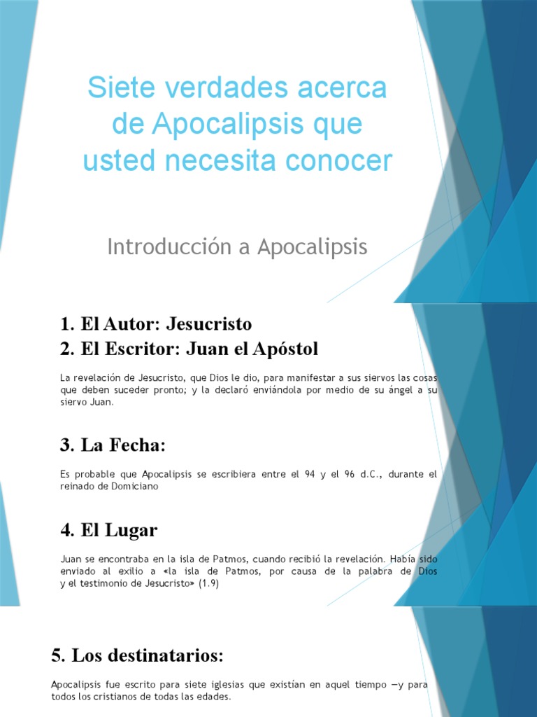 Siete Claves Para Entender Apocalipsis Pdf Libro De Revelación