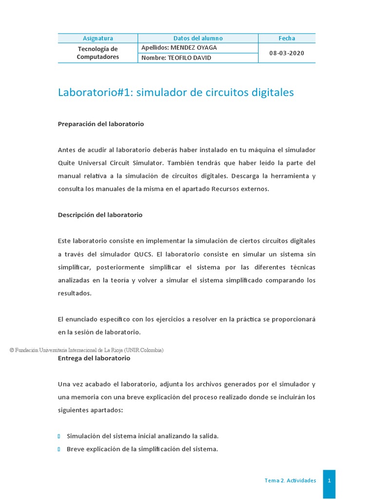 Simulador 3 | PDF | Simulación | Laboratorios
