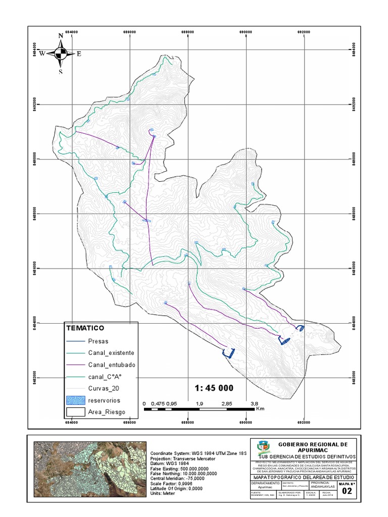 Mapa 02 Topografico A3 | PDF | Metrología | Diseño gráfico
