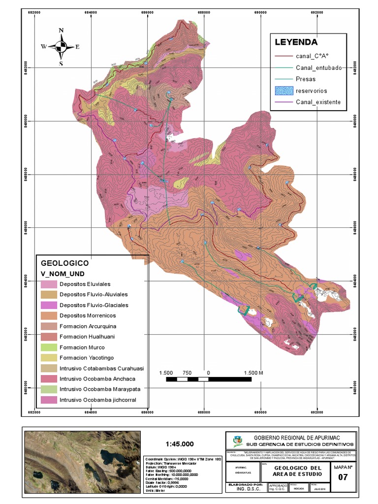 Mapa 07 Geologico A3 | PDF | Ciencias de la Tierra | Cartografía