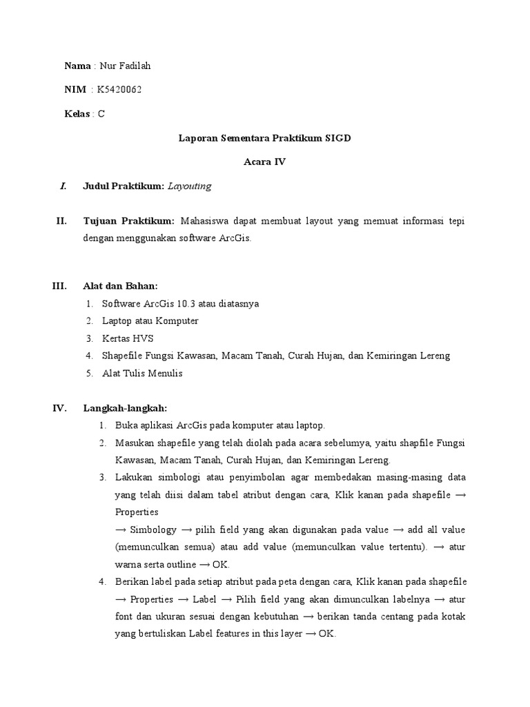 Nur Fadilah - K5420062 - C - Lapsem SIGD Acara 4 | PDF