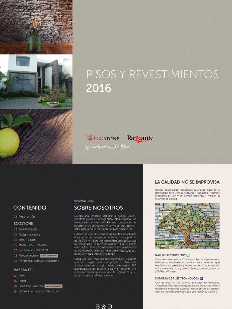 Catálogo Razzante EcoStone 2016 2017 | PDF
