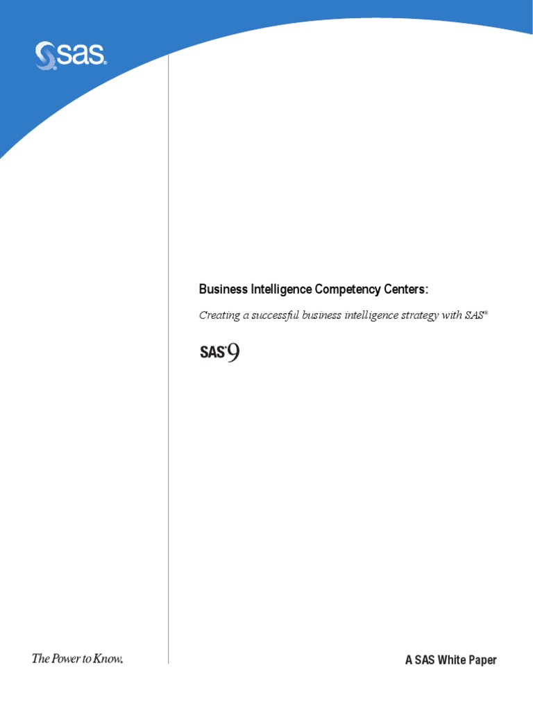 Business Intelligence Competency Centers Creating A2541 | PDF ...