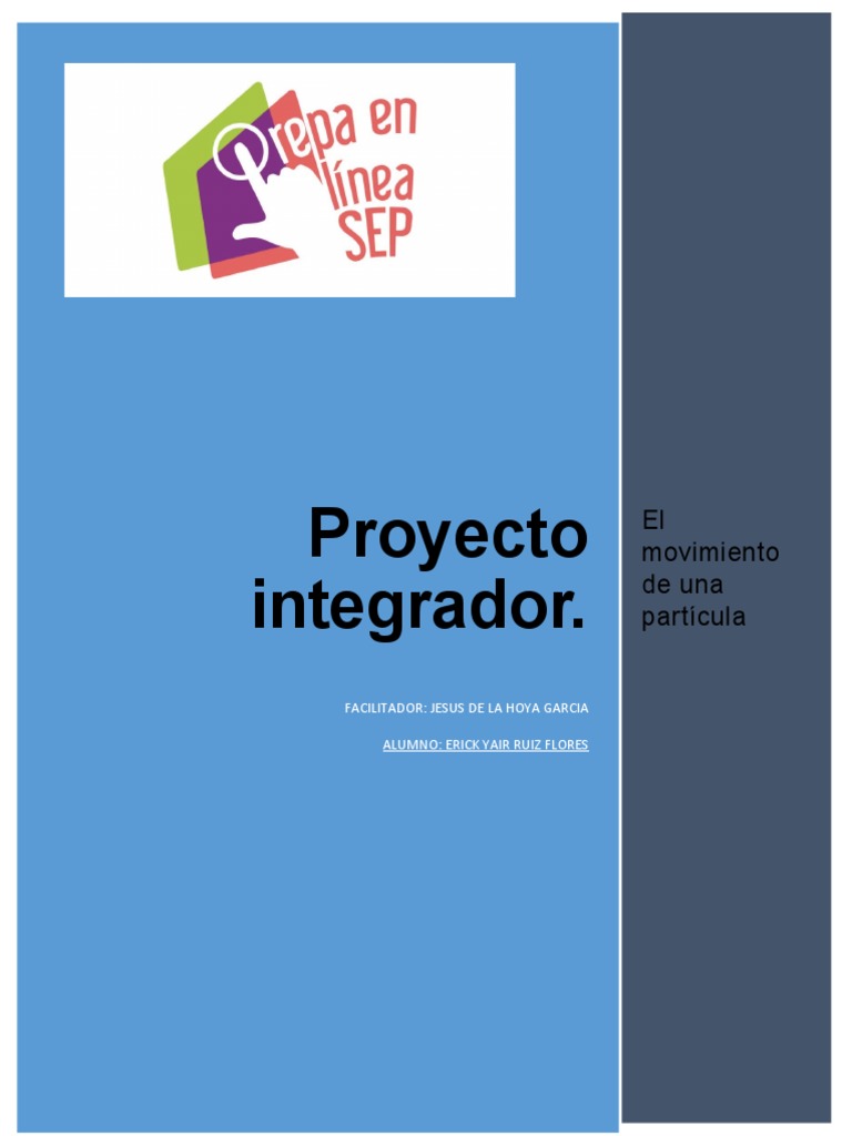 Proyecto Integrador | PDF | Velocidad | Integral