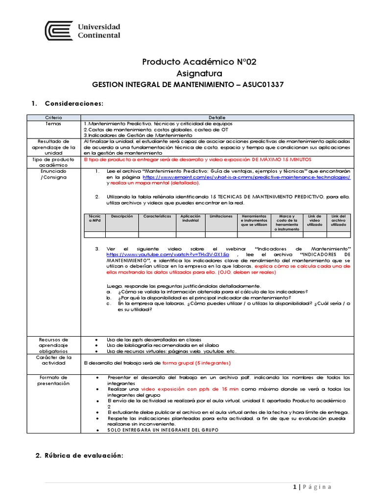 Pa02 - Gim | PDF | Evaluación | Informática