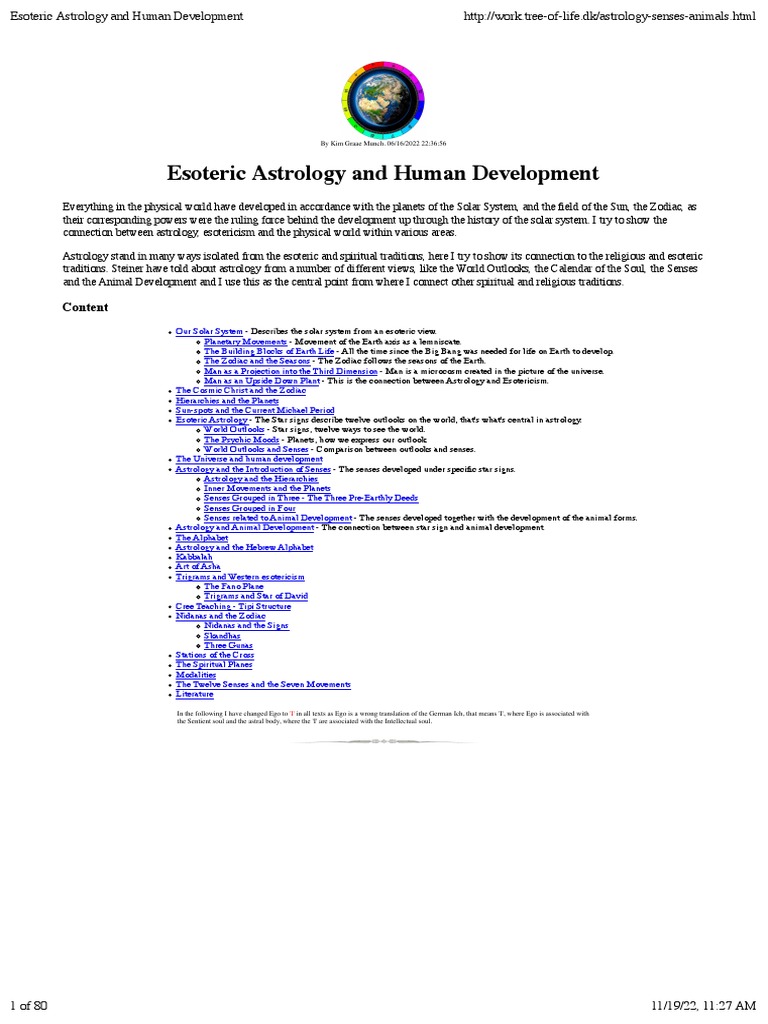 Esoteric Astrology and Human Development | PDF | Zodiac | Astrological Sign