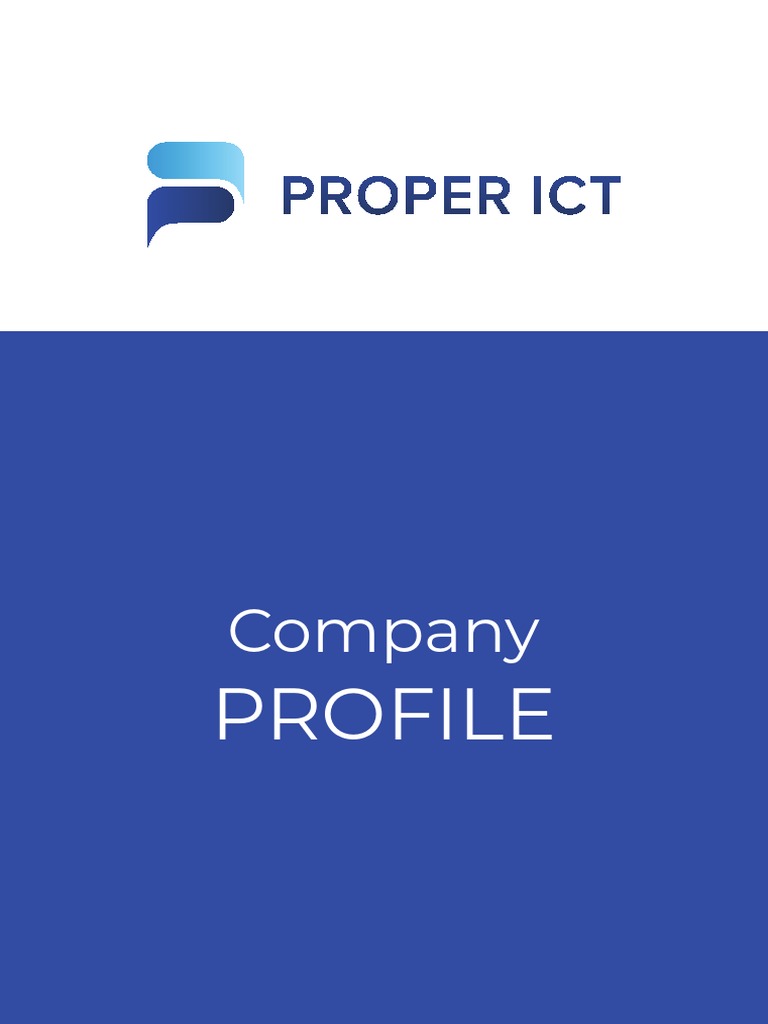 PROPER ICT Company Profile | PDF | Digital Marketing | Educational ...