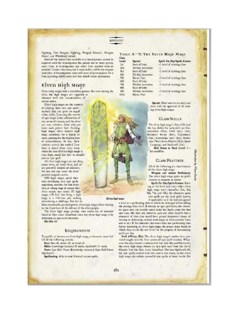 3.5 Elven High Mage | PDF