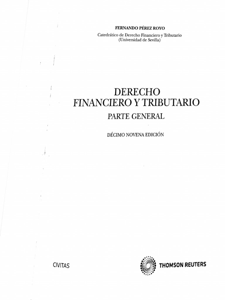 El Concepto de Tributo y Sus Clases PEREZ ROYO | PDF