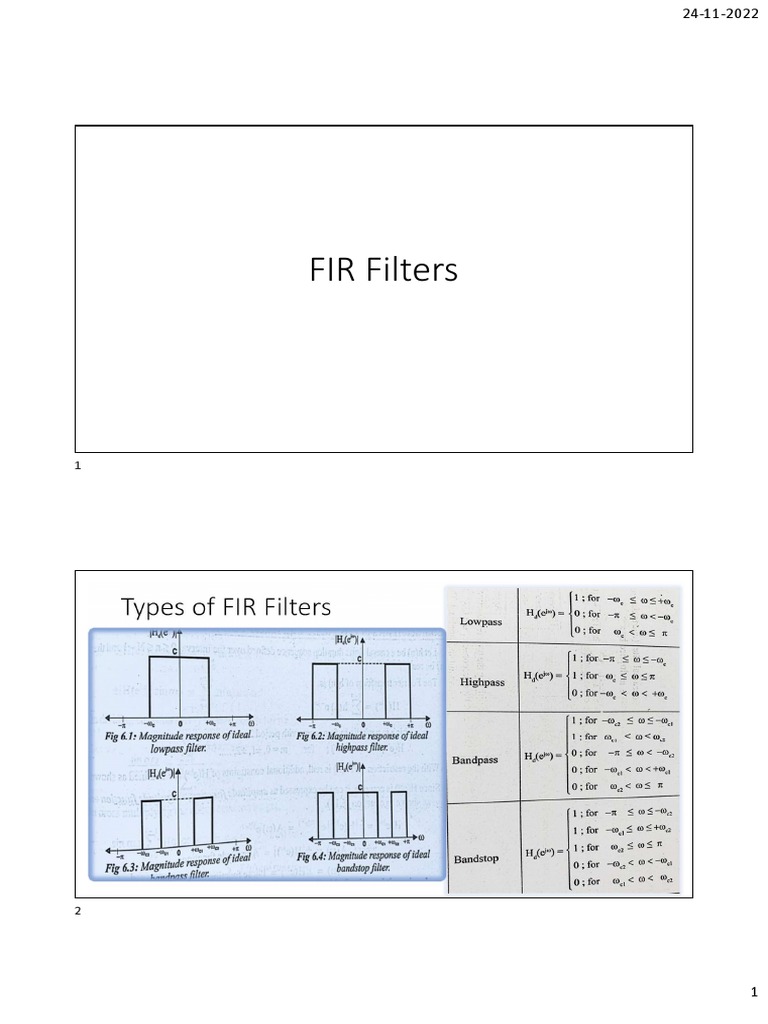 DSP Filters | PDF