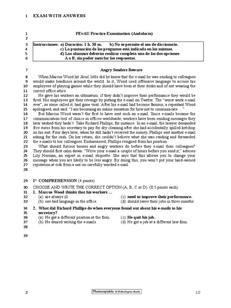 PEvAUAnda-AngrySendersBeware ANK | PDF | Verb | Languages