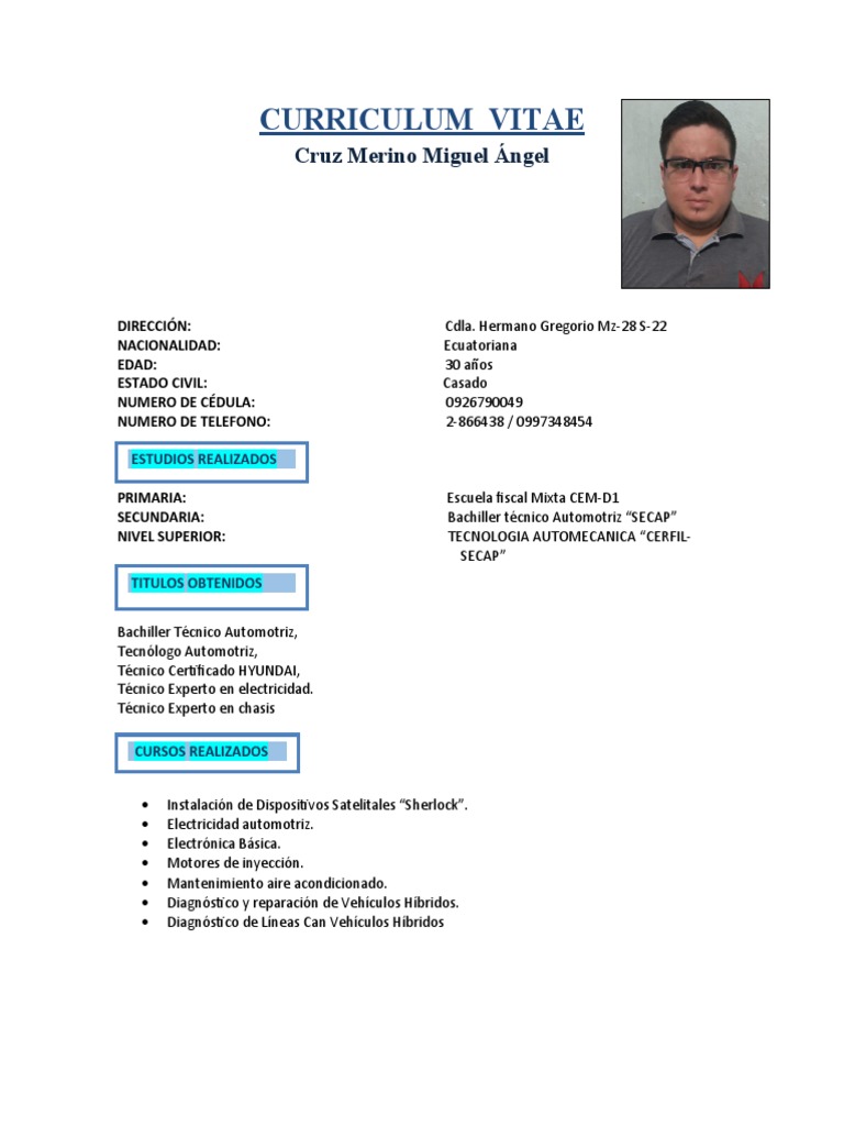 Curriculum Vitae - Miguel Cruz 29-03-22 | PDF