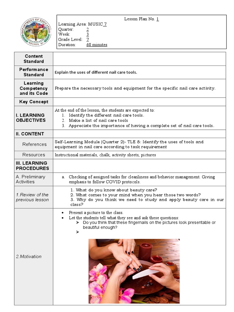 Tle 8 Q1 | PDF | Learning | Nail (Anatomy)
