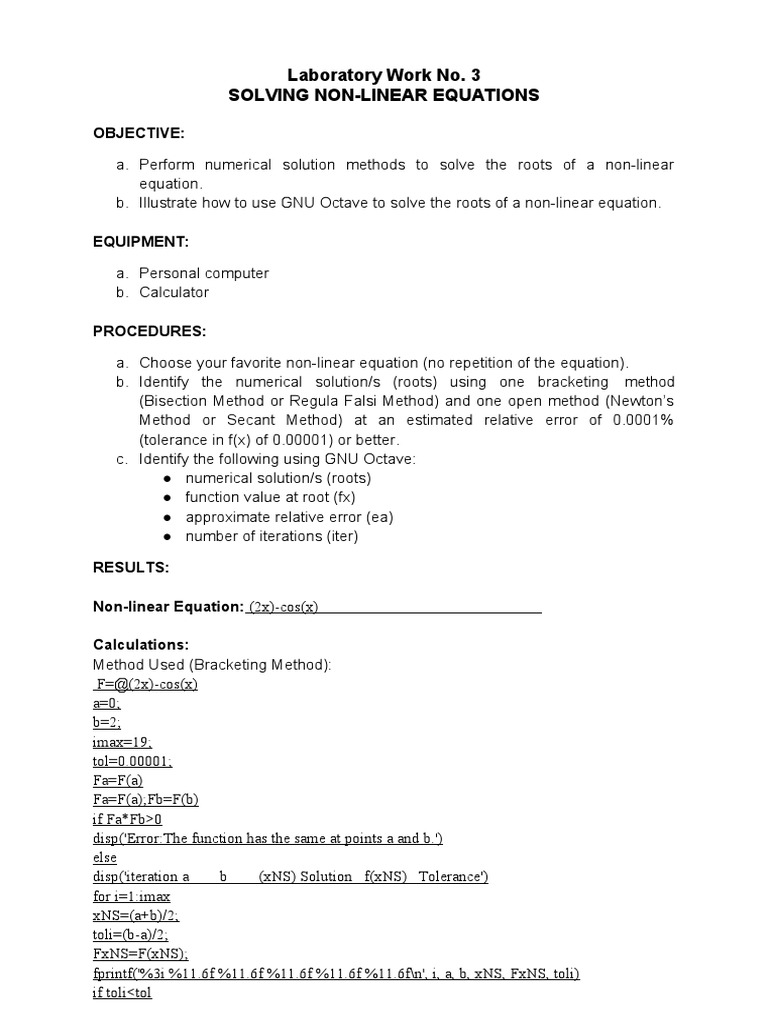 Numsol Labwork | PDF